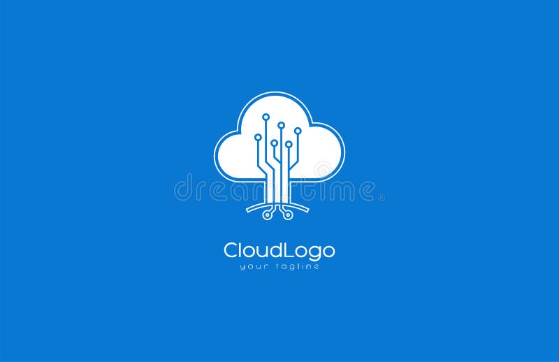 Cloud and Connect Logo Icon Design Template Element Stock Vector ...