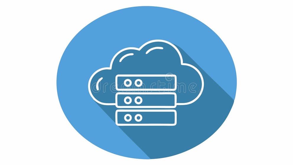Cloud Connected To Servers, Symbolizing Scalable Computing, Vector Design Generative AI Stock ...
