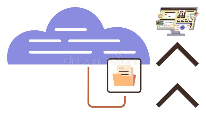 Cloud Data Storage with File Sharing and Remote Collaboration Concept ...