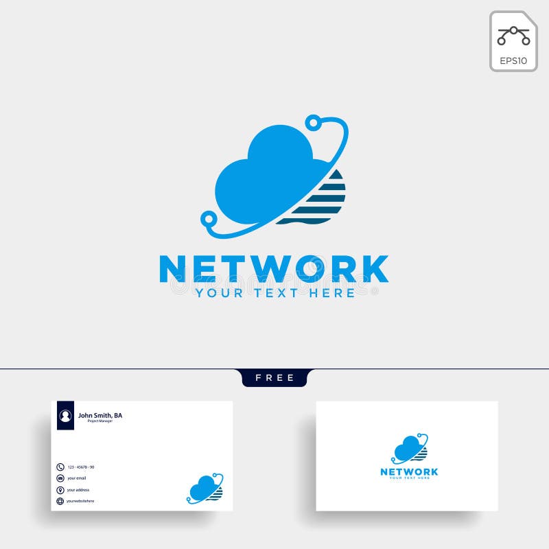 Cloud Connection Communication Creative Logo Template Vector ...