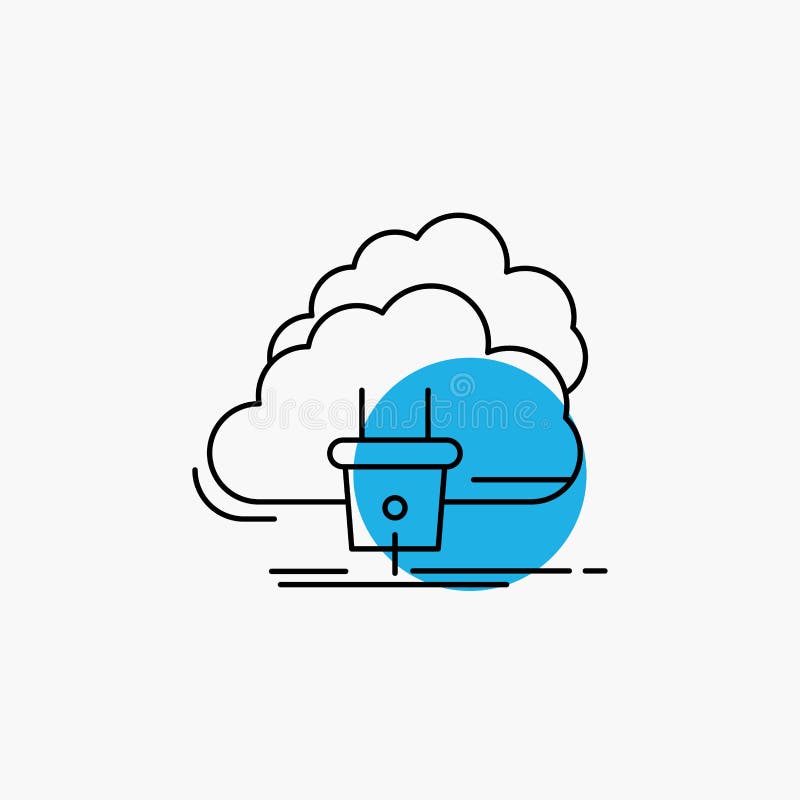 Cloud, Connection, Energy, Network, Power Line Icon Stock Vector ...