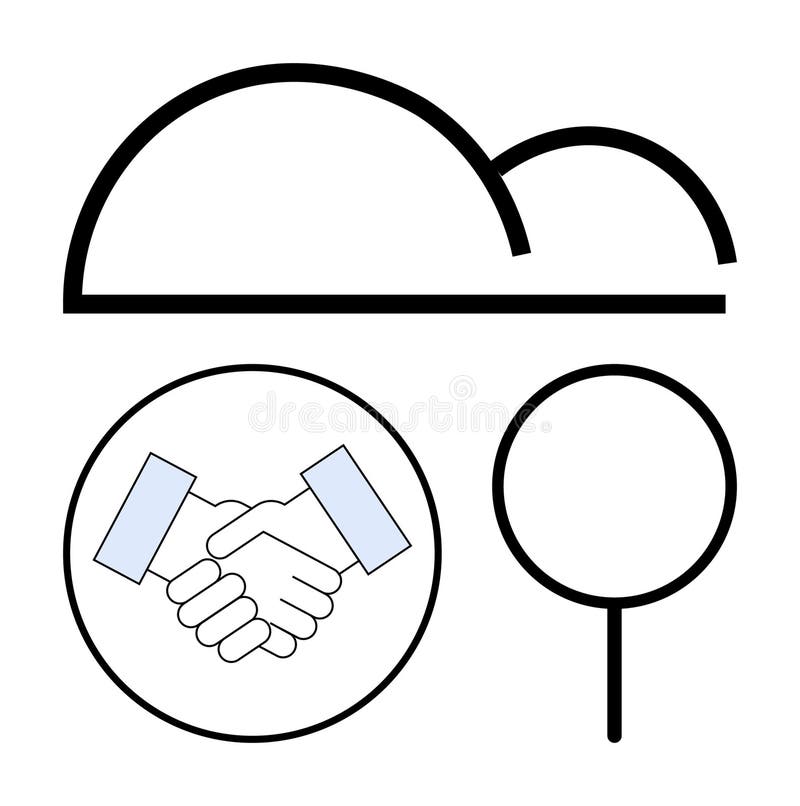 Abstract Handshake Circle Stock Illustrations – 1,799 Abstract Handshake Circle Stock ...