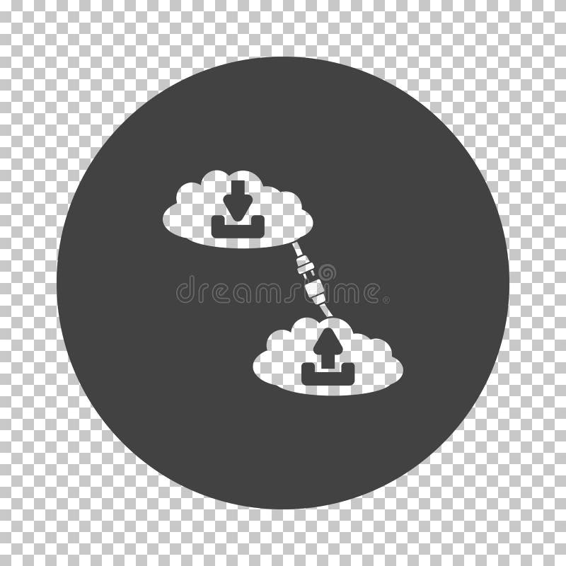 Cloud connection icon stock vector. Illustration of network - 144666320