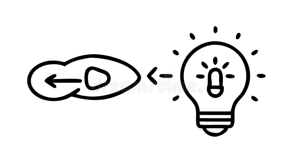 Cloud Connection Idea Icon for Data Innovation, Vector Design ...