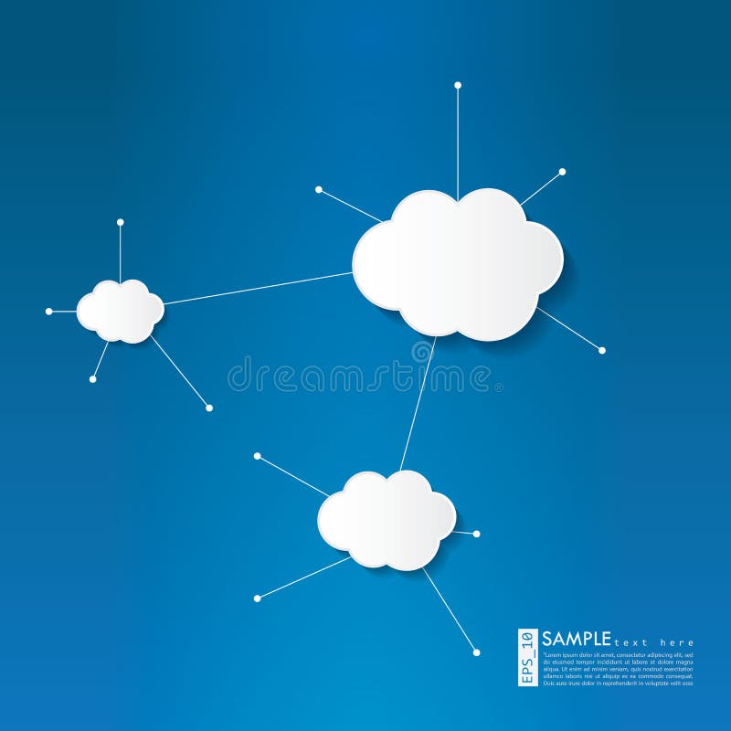 Cloud Connection Illustration Stock Vector - Illustration of multimedia ...