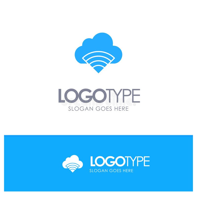 Cloud, Connection, Wifi, Signal Blue Logo Vector Stock Vector ...