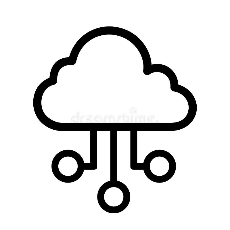 Cloud connectivity stock vector. Illustration of database - 34524168