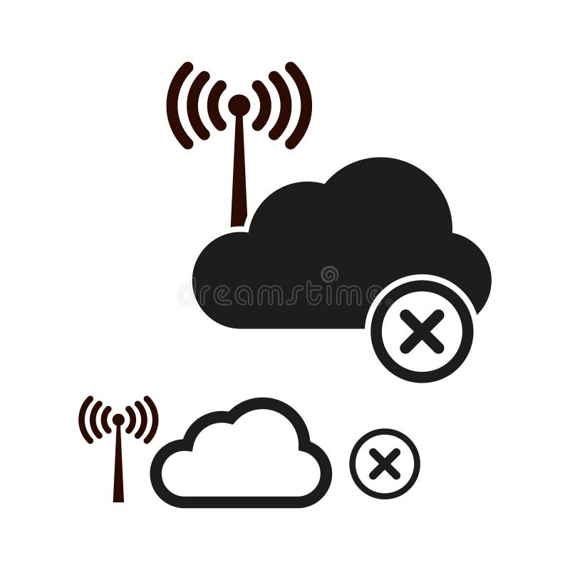 Cloud Connectivity Issues. Signal Tower and Outage. Network Error ...