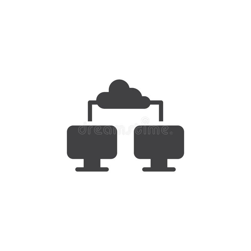 Cloud Connectivity Vector Icon Stock Vector - Illustration of ...