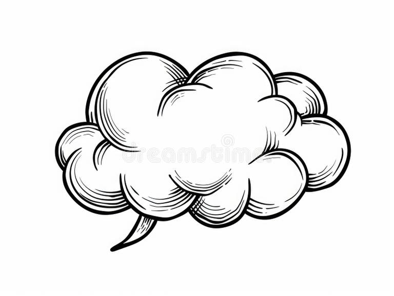 Cloud Conversation stock illustration. Illustration of thought - 365984662