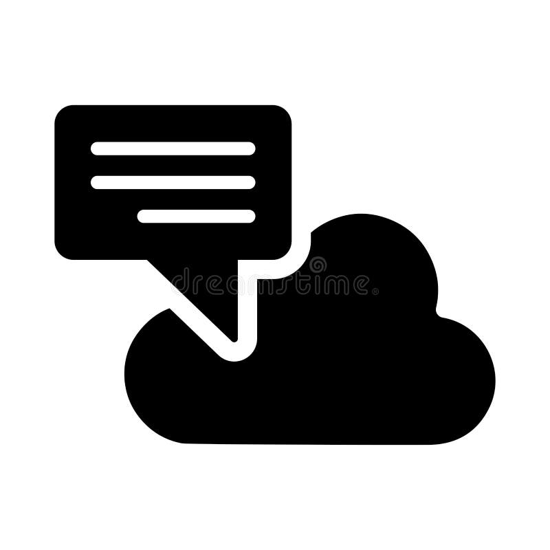Cloud, Conversion Icon. Black Vector Graphics Stock Vector ...