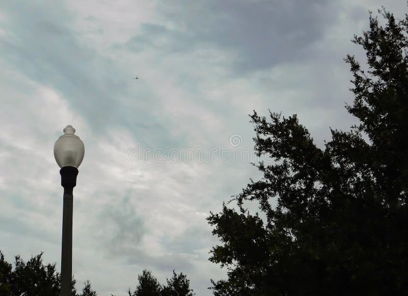 Cloud Cover Approach of Hurricane Ian Rainbands Stock Image - Image of ...
