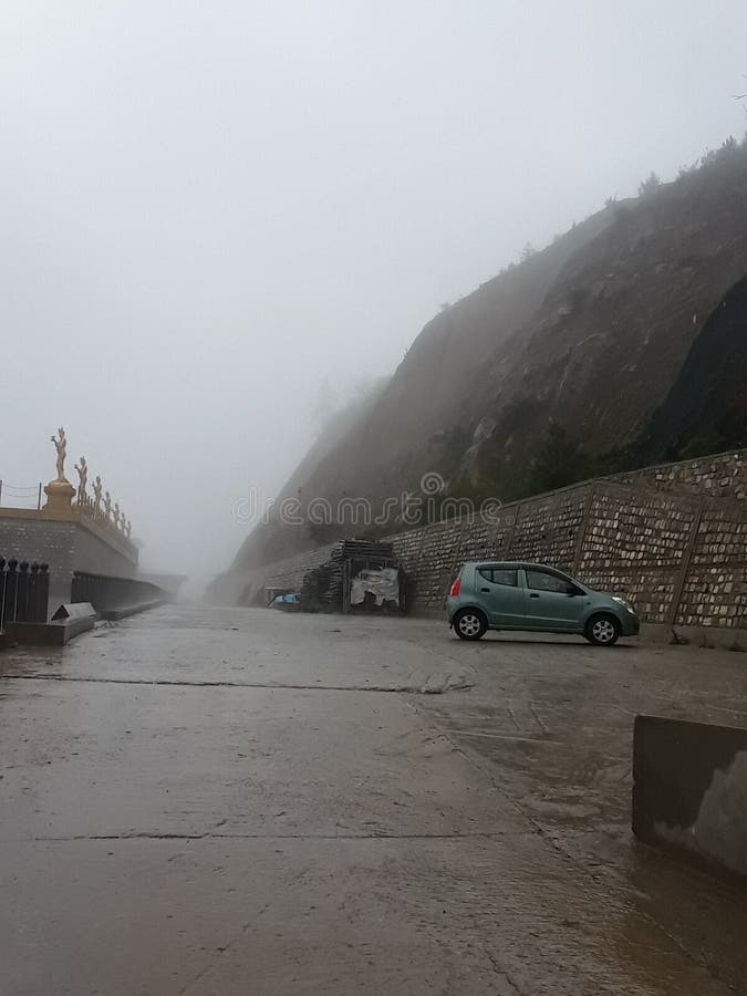 Cloud Covers the Sky and Moderate Rainfall is Going during Day Time ...