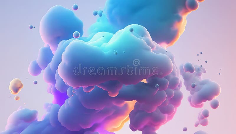Cloud Creative Background. Using Your IU UX Design. Stock Illustration ...