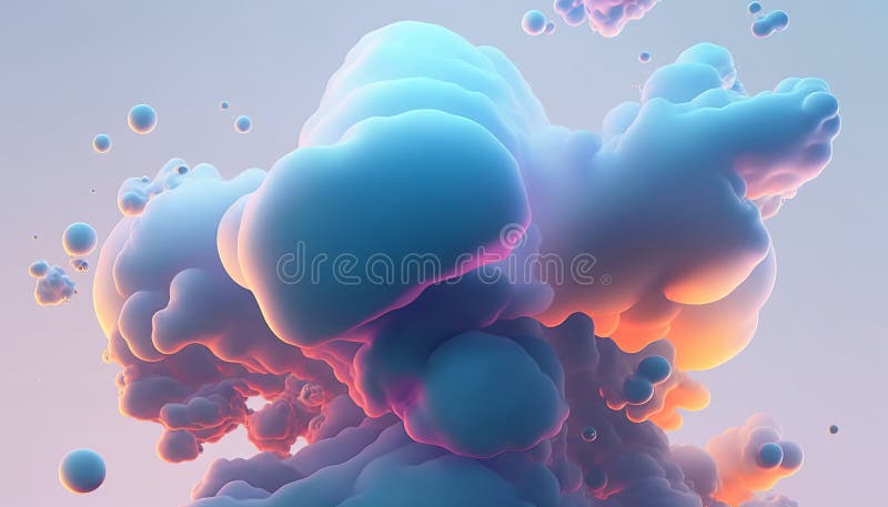 Cloud Creative Background. Using Your IU UX Design. Stock Illustration ...