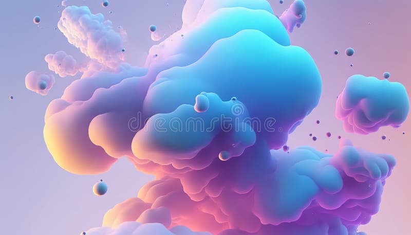 Cloud Creative Background. Using Your IU UX Design. Stock Illustration ...