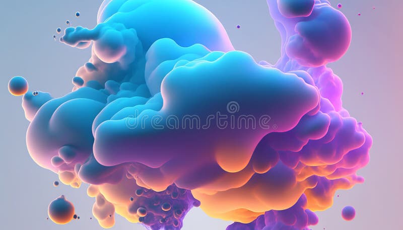 Cloud Creative Background. Using Your IU UX Design. Stock Image - Image ...