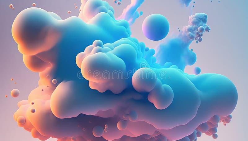 Cloud Creative Background. Using Your IU UX Design. Stock Illustration ...