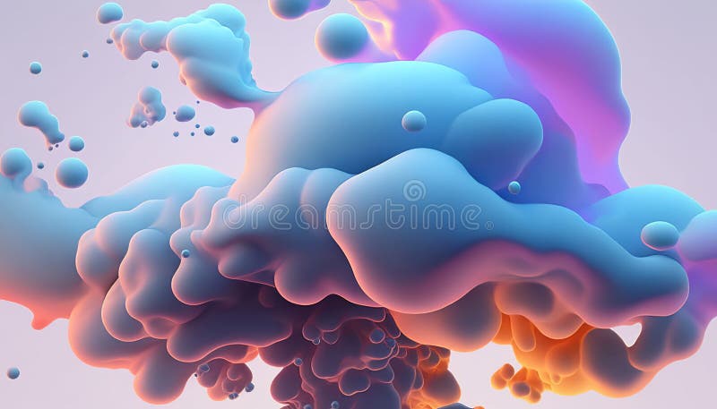 Cloud Creative Background. Using Your IU UX Design. Stock Illustration ...