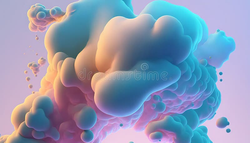 Cloud Creative Background. Using Your IU UX Design. Stock Illustration ...