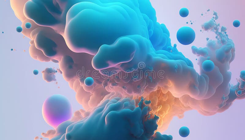 Cloud Creative Background. Using Your IU UX Design. Stock Illustration ...