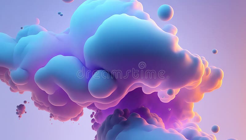 Cloud Creative Background. Using Your IU UX Design. Stock Illustration ...