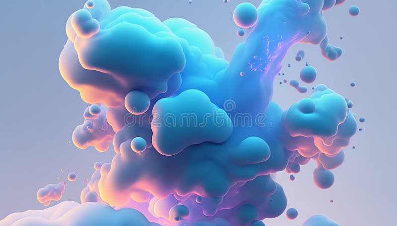 Cloud Creative Background. Using Your IU UX Design. Stock Illustration ...
