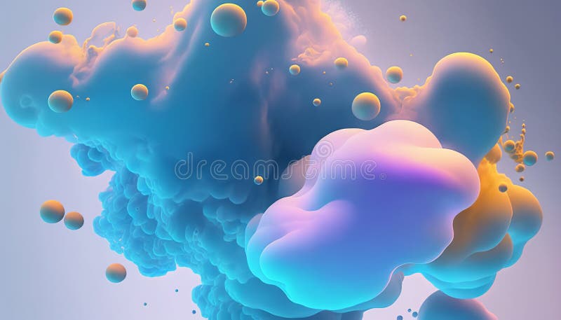 Cloud Creative Background. Using Your IU UX Design. Stock Illustration ...