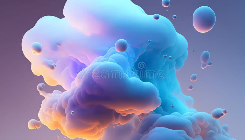 Cloud Creative Background. Using Your IU UX Design. Stock Illustration ...