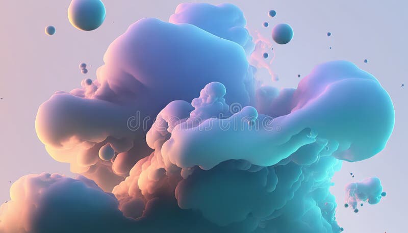 Cloud Creative Background. Using Your IU UX Design. Stock Image - Image ...