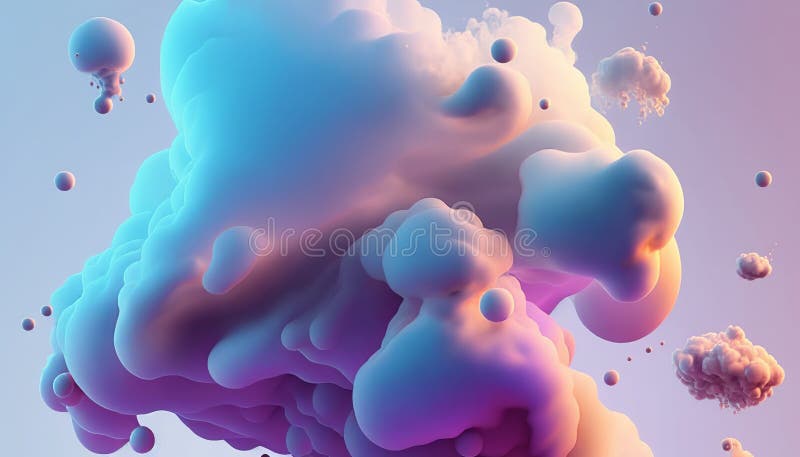 Cloud Creative Background. Using Your IU UX Design. Stock Image - Image ...