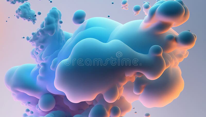 Cloud Creative Background. Using Your IU UX Design. Stock Image - Image ...