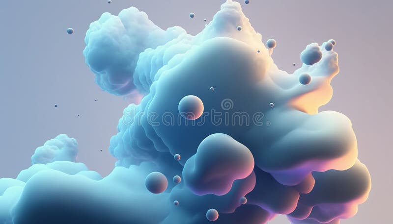 Cloud Creative Background. Using Your IU UX Design. Stock Image - Image ...