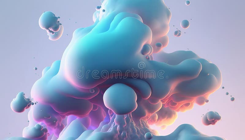 Cloud Creative Background. Using Your IU UX Design. Stock Image - Image ...