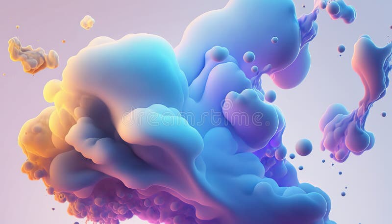Cloud Creative Background. Using Your IU UX Design. Stock Image - Image ...