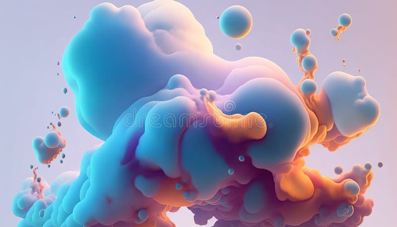 Cloud Creative Background. Using Your IU UX Design. Stock Image - Image ...