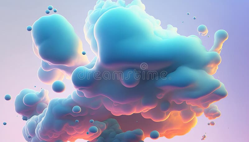 Cloud Creative Background. Using Your IU UX Design. Stock Image - Image ...