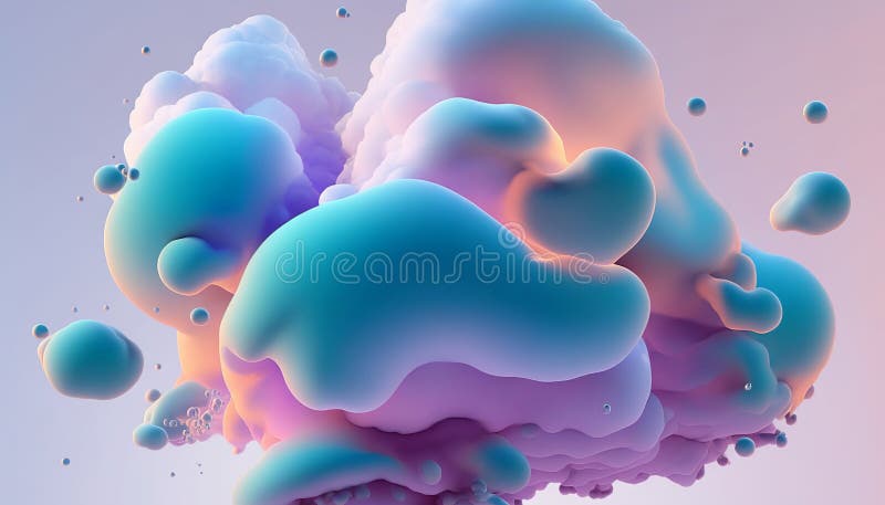 Cloud Creative Background. Using Your IU UX Design. Stock Image - Image ...