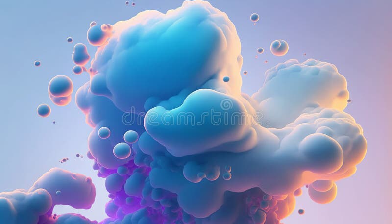 Cloud Creative Background. Using Your IU UX Design. Stock Photo - Image ...