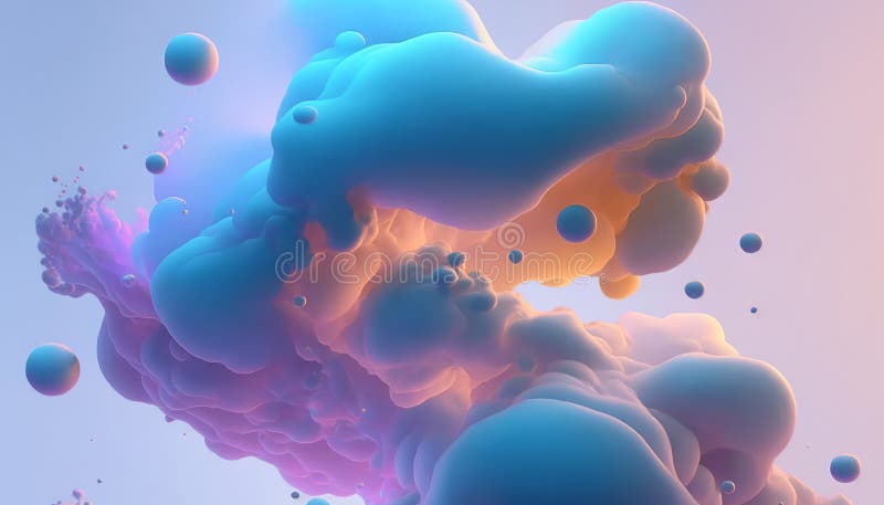 Cloud Creative Background. Using Your IU UX Design. Stock Illustration ...