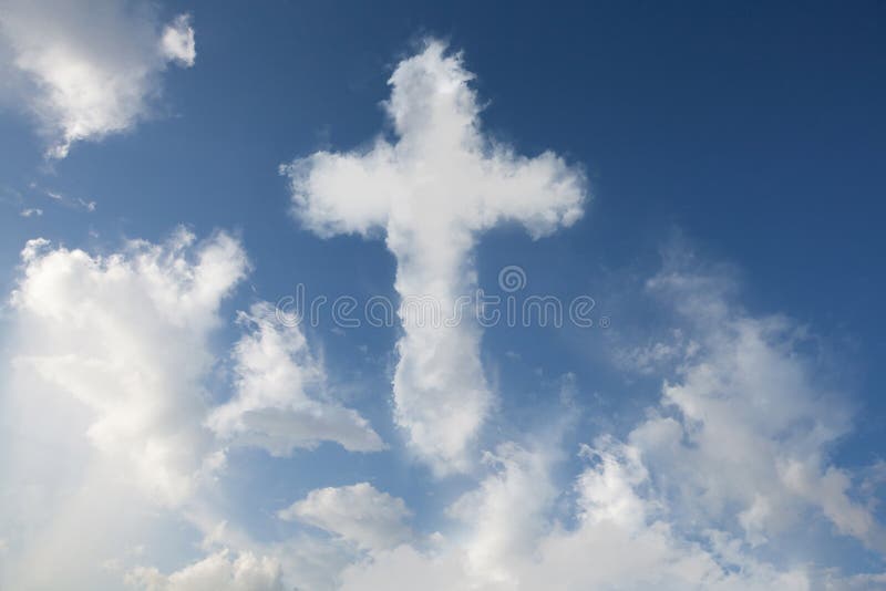 Cloud cross stock image. Image of jesus, symbol, faith - 29523923