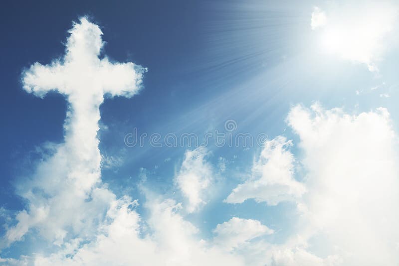 Cloud cross stock image. Image of light, resurrection - 29523965
