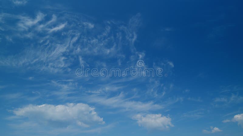 Cloud Cumulus and Cirrus on Different Layers Clouds Nature Background ...