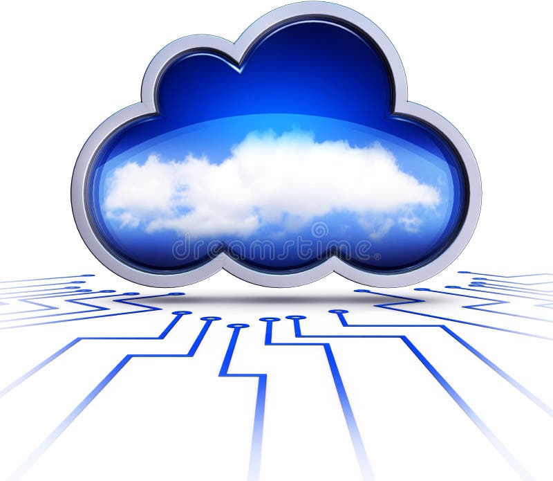 Cloud Computer Internet Concept Stock Vector - Illustration of network ...