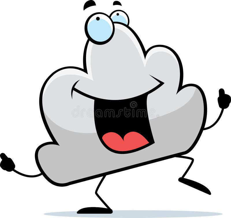 Cloud Dancing stock vector. Illustration of happy, weather - 11670933