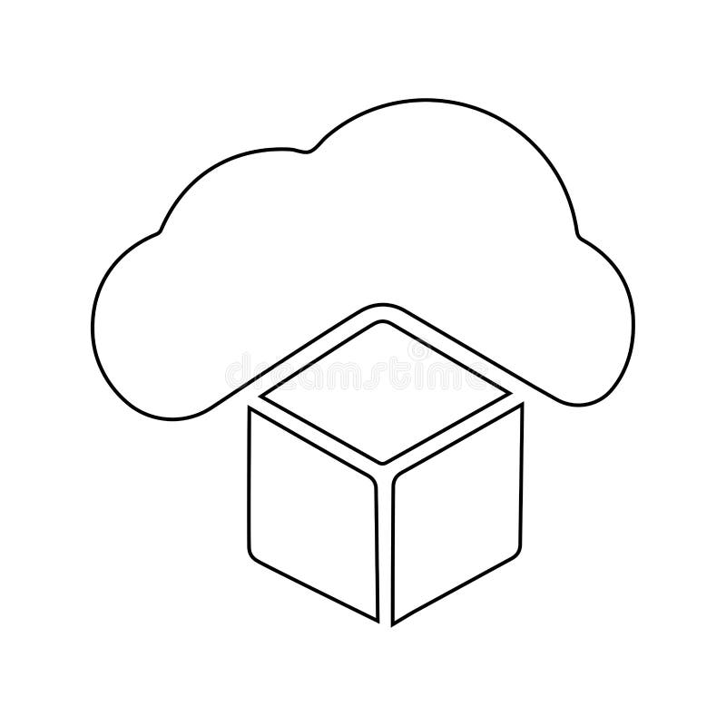 Cloud, Data, Big Data Icon. Outline Vector Design Stock Vector ...
