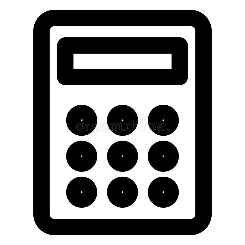 Cloud Calculator Isolated Vector Icon that Can Easily Modify or Edit ...