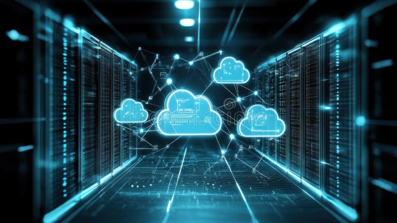 Cloud Data Center Network stock photo. Image of compliance - 367070404