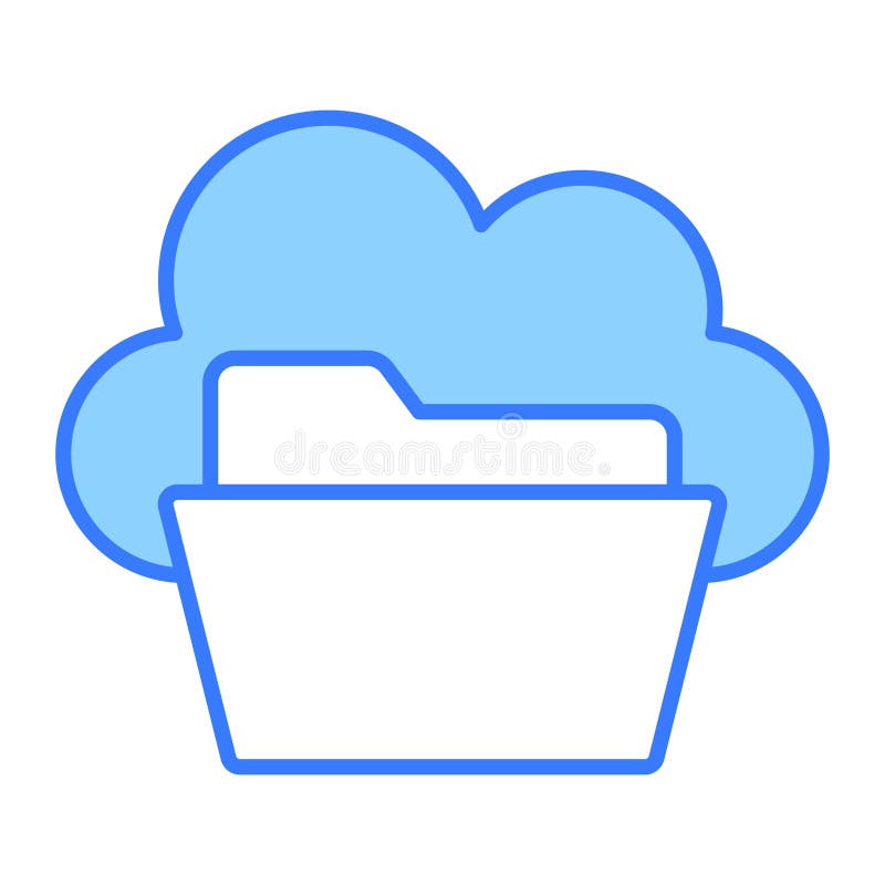 Cloud Data Icon Modern Illustration Stock Vector - Illustration of ...