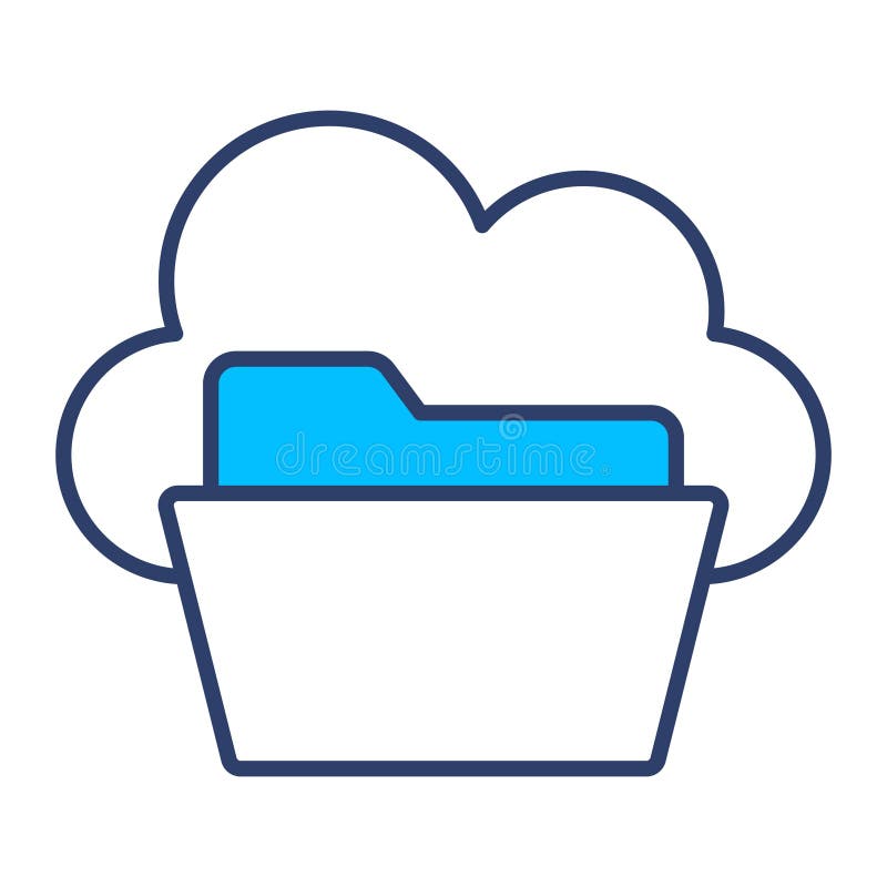 Cloud Data Icon Modern Illustration Stock Vector - Illustration of ...